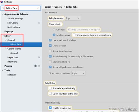 intellij idea设置打开文件tab窗口多行展示 idea窗口化多行显示 csdn博客