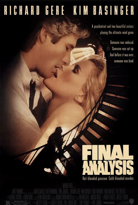 Final Analysis Romantic Movies Movies To Watch Richard Gere