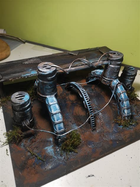 made a power generator out of a old toy terrainbuilding