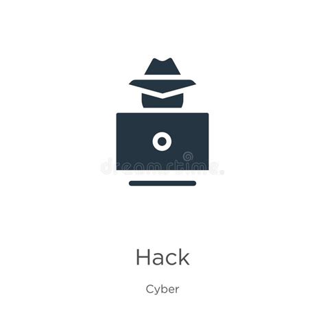 Hack Icon In Trendy Design Style Hack Icon Isolated On White