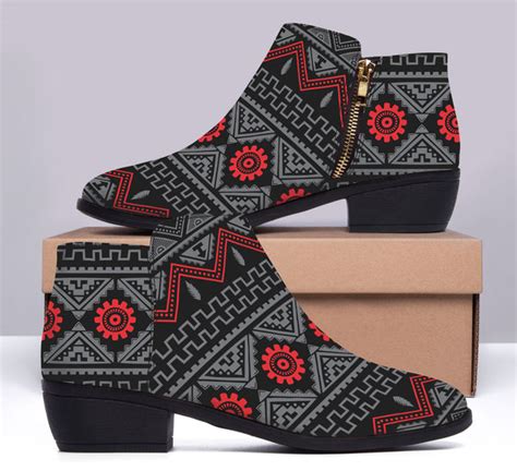 Gb Nat00595 Native American Women Fashion Boots Powwow Store