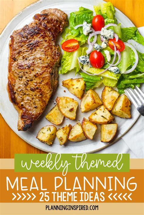 Weekly Theme Meal Planning 25 Ideas Planning Inspired