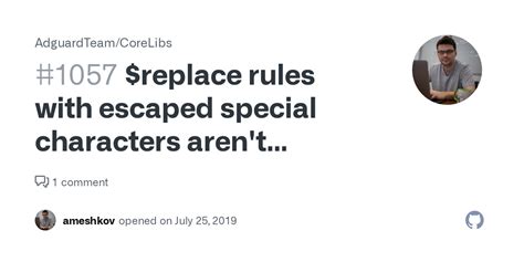 Replace Rules With Escaped Special Characters Arent Applied · Issue 1057 · Adguardteam