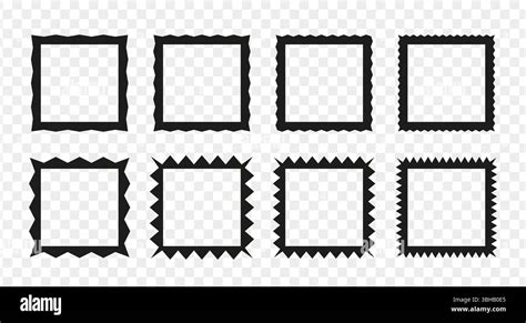 Square Black Frames Rounded Stock Vector Images Alamy