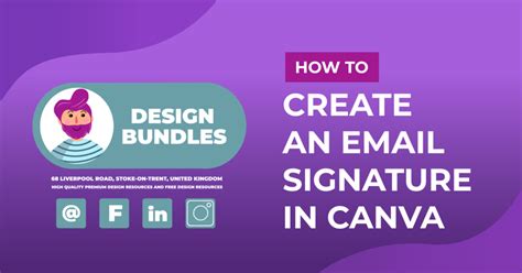 Create An Email Signature In Canva Design Bundles