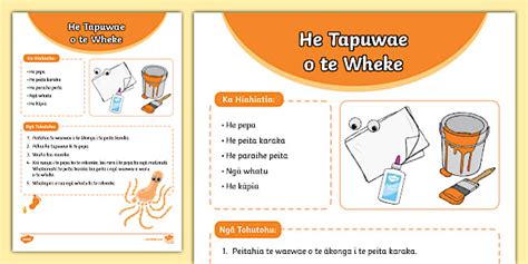 He Tapuwae O Te Wheke He Mahi Toi Teacher Made Twinkl