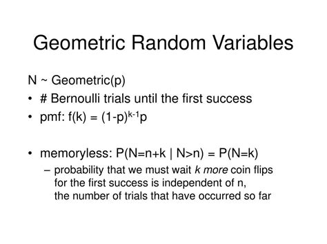 Ppt Geometric Random Variables Powerpoint Presentation Free Download