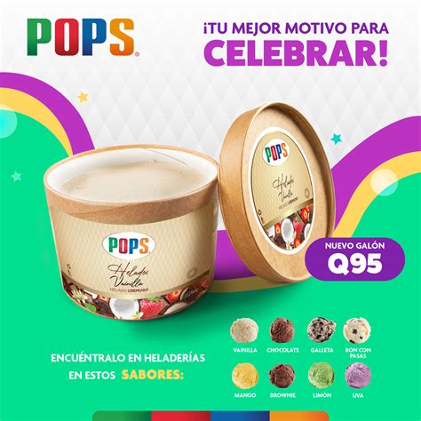 Helados Pops Guatemala ¡nuestros Deliciosos Galones De Helado Son
