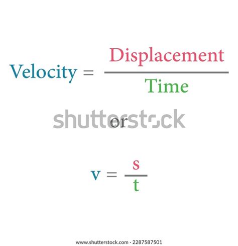 Speed Distance Time Formula Vector Illustration Stock Vector Royalty Free