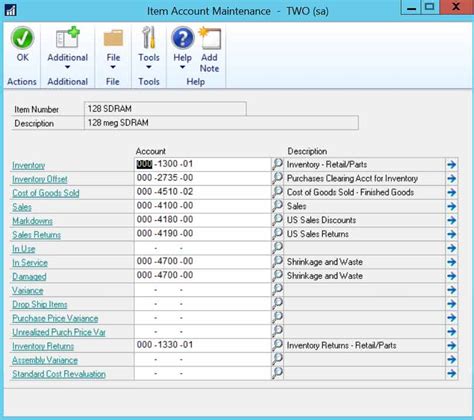 Dynamics Gp Great Plains Inventory Control Module And Medical System