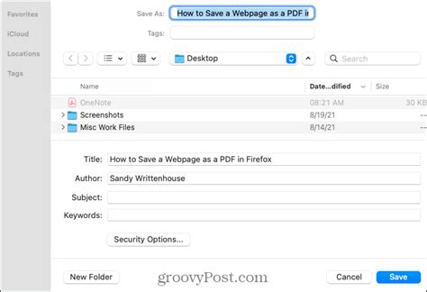 How To Save A Webpage As A PDF In Safari