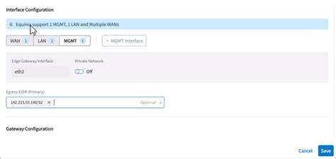 Deploy The Edge Gateway In Equinix Network Edge Documentation