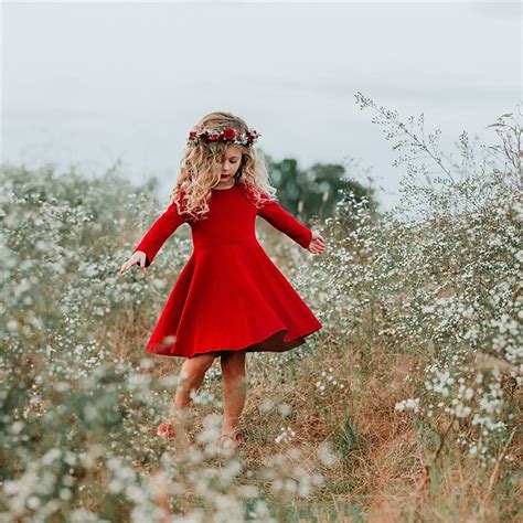 Casual Winter Red Dress