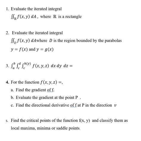 evaluate the iterated integral ∬rf x y da ﻿where r