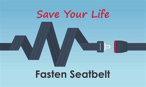 Seat Belt Poster Vector Art Icons And Graphics For Free Download