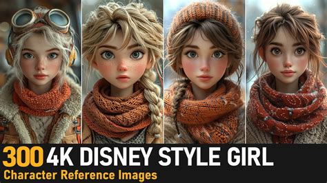Artstation Disney Girl Style 4k Character Reference Images Artworks