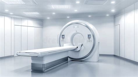 Modern Medical Magnetic Resonance Imaging Scanner Standing In