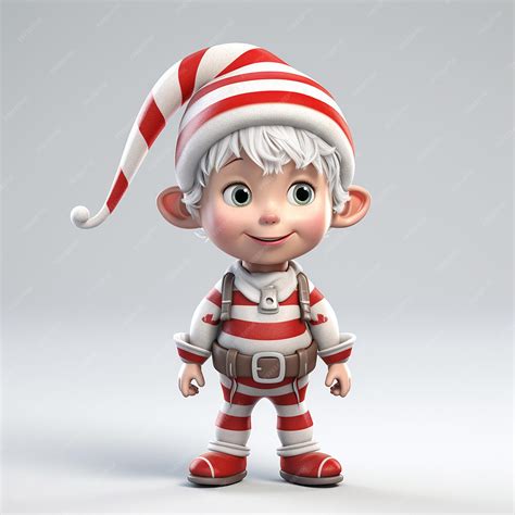 Premium Ai Image Christmas Pixie Elf Pixie Ears Boy Adorable Santas