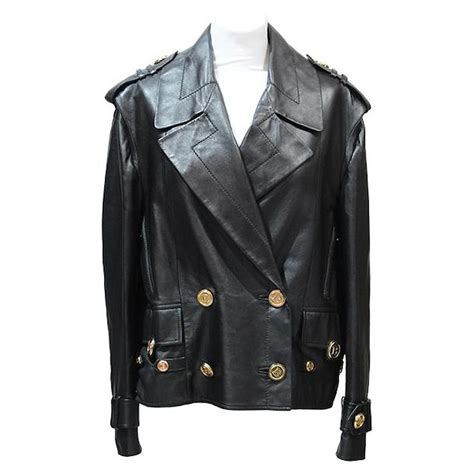 Balmain Jackets Black Leather Ref746361 Joli Closet