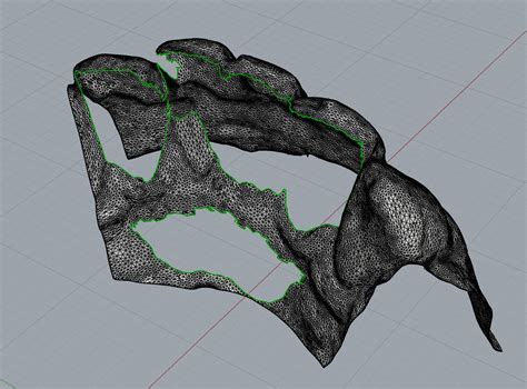Repairing Holes In An Open Mesh To Align Vertically With The Z Plane