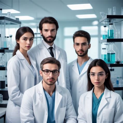 Diverse Scientists Collaborating On Stem Cell Research Stable