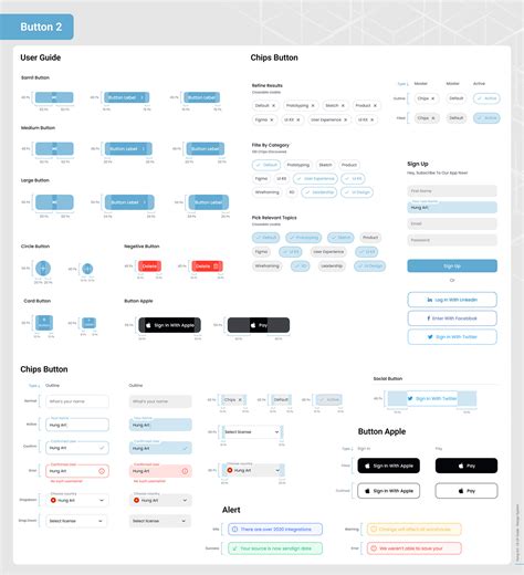 Button Design System UI UX Guide Behance