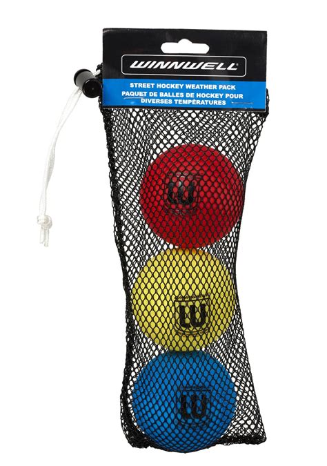 Balles De Hockey De Ruelle Colorées Winnwell Paq 3 Canadian Tire