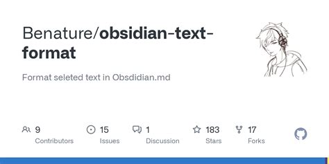 obsidian text format readme zh md at master · benature obsidian text