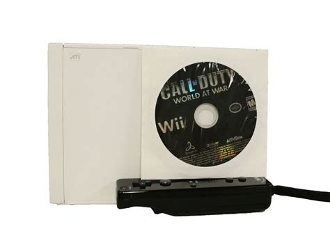 Nintendo Wii With One Controller Cords Sensor And Cod Game With No Case