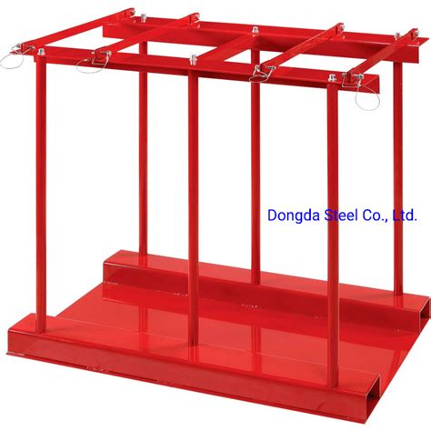 Forklift Oxygen Gas Cylinder Storage Transport Cage China Oem Gas