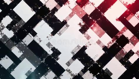 Interlocking Squares Create A Bold Black And White Grid Graphic