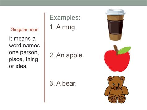 Singular Noun Examples
