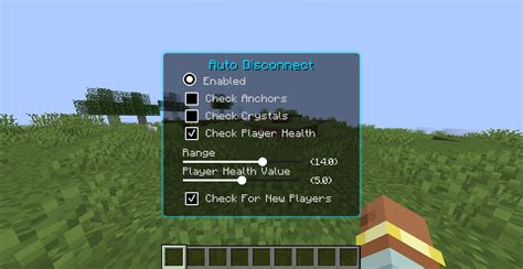 Auto Disconnect Minecraft Mod