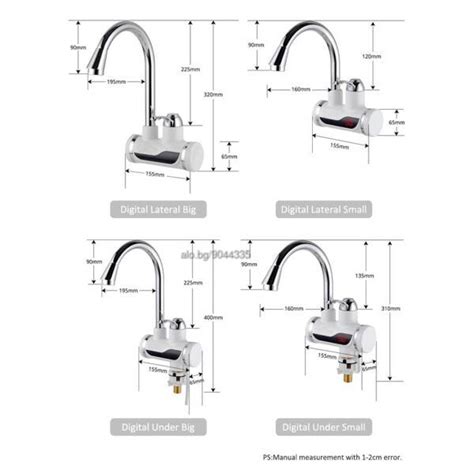 Водонагряваща смесителна батерия, Проточен бойлер 3000W, Смесител за ...