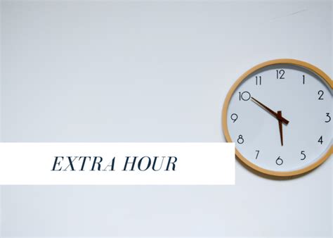 Extra Hour For Party