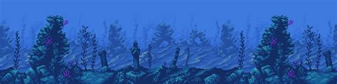 Underwater Fantasy Pixel Art Environment by ansimuz