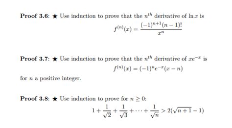 Solved Proof 3 6 ⋆ Use Induction To Prove That The Nth