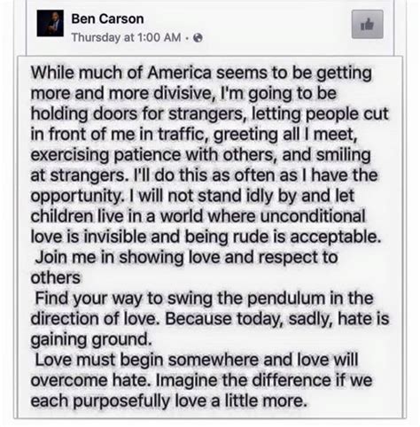 Celeste Fletcher Mchale I Like Dr Ben Carson He Seems Like A Really Gentle Soul Facebook