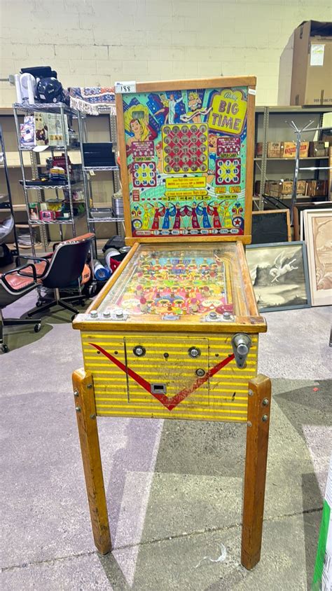 1950s Bally Big Time Pinball Machine Able Auctions