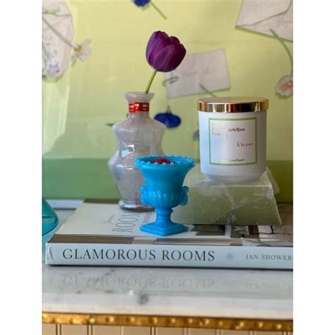 Early 20th Century Vogue Merc Co Pop Of Blue Glass Urn Chairish