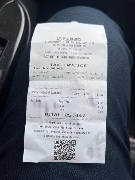 A2b Adyar Ananda Bhavan Brickfields Kuala Lumpur Restaurant