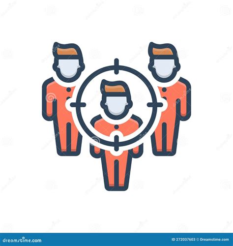 Color Illustration Icon For Sampling Sample And Group Stock Illustration Illustration Of