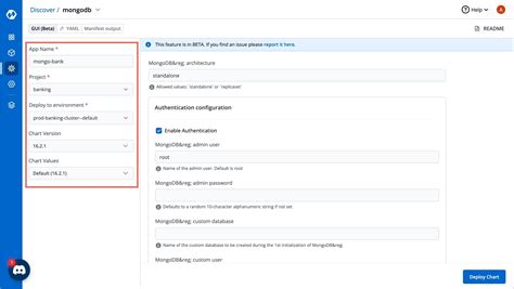Deploying Mongodb Helm Chart Devtron K8s Dashboard