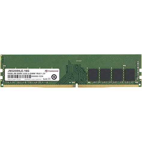 Transcend 16gb 1x16gb 3200mhz C22 Ddr4 Desktop Ram Red Tech Gaming Transcend 16gb 1x16gb 3200mhz C22 Ddr4 Desktop Ram Red Tech Gaming