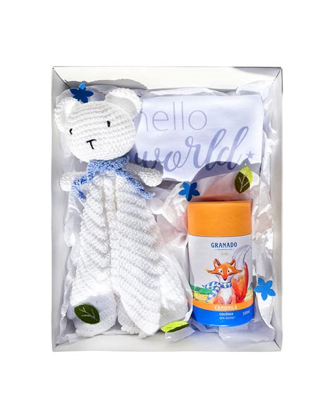 Kit Presente Bebê Amigurumi Colônia Casa Da Mãe Joana Presentes