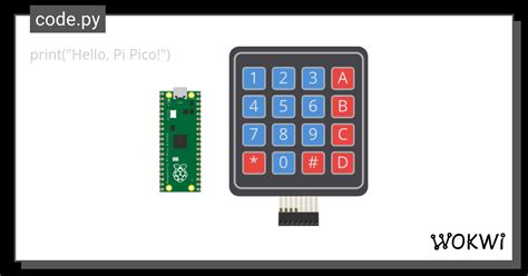 Keypad With Pico Work In Progress Wokwi Esp32 Stm32 Arduino Simulator