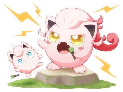 Jigglypuff And Scream Tail Pokemon Drawn By Monakahcpkmn Danbooru