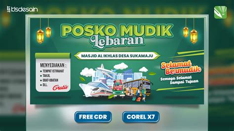 Free Cdr Desain Banner Posko Mudik Lebaran Kls Desain Graphic Design