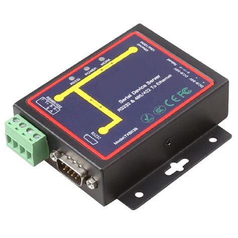 Buy Network Serial Server Rs232 Rs485 Rs422 To Ethernet Rj45 Converter Adapter Modbus Rtu Vcom
