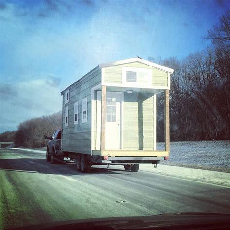 Truck With Tiny House On Flatbed